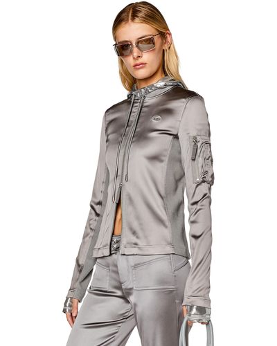 Gray DIESEL Jackets for Women | Lyst