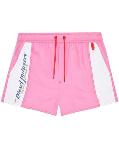 Pink DIESEL Beachwear and Swimwear for Men | Lyst