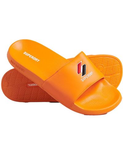 Orange Superdry Sandals, slides and flip flops for Men | Lyst