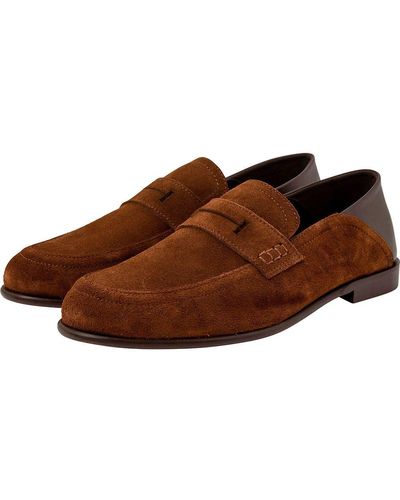 Brown Hackett Slip-on shoes for Men | Lyst