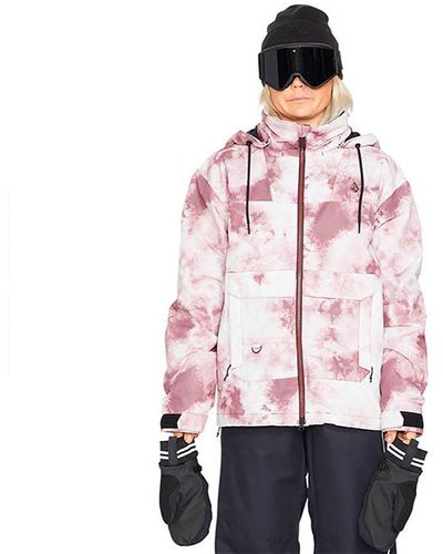 Red Volcom Jackets for Women | Lyst