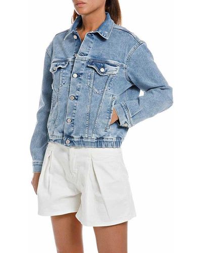 Replay Jean and denim jackets for Women | Online Sale up to 86% off | Lyst