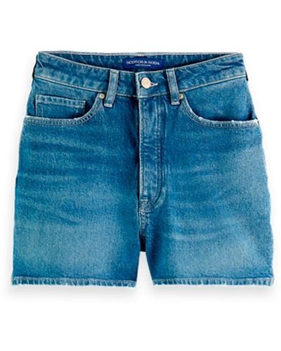 Blue Scotch And Soda Shorts For Women Lyst