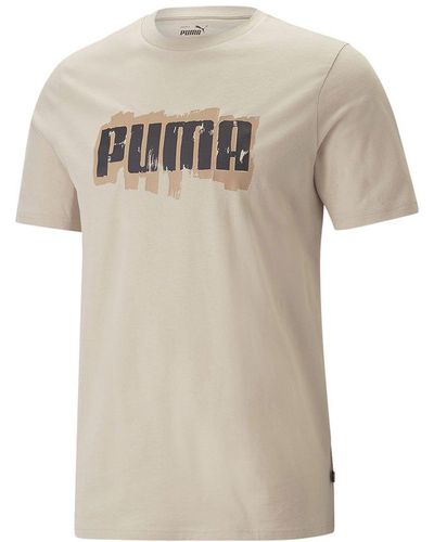 Natural PUMA T-shirts for Men | Lyst