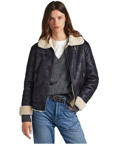 Black Pepe Jeans Jackets for Women | Lyst