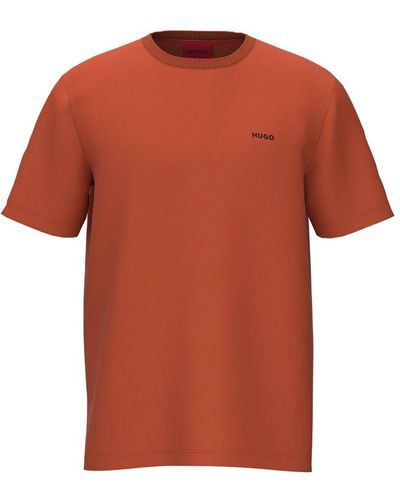Orange HUGO T-shirts for Men | Lyst