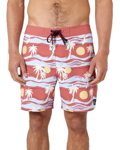 Red Rip Curl Beachwear for Men | Lyst