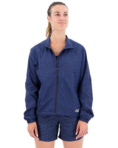 Blue New Balance Jackets for Women | Lyst