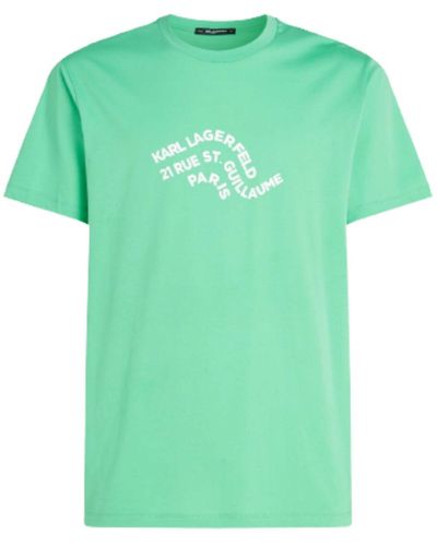 Green Karl Lagerfeld T-shirts for Men | Lyst