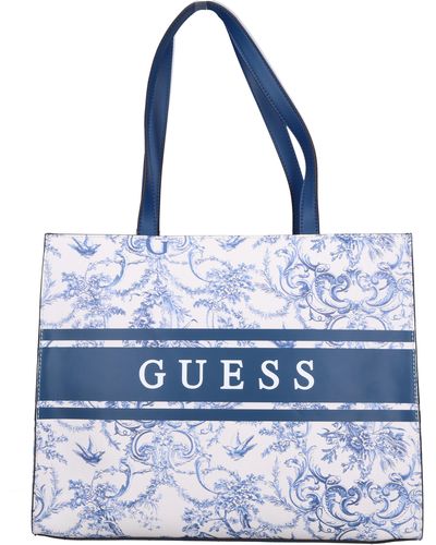 Blue Guess Tote bags for Women | Lyst