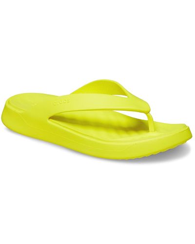 Yellow Crocs™ Flats for Women | Lyst
