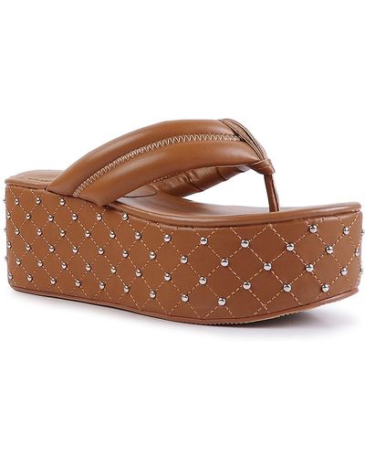 Brown LONDON RAG Flats for Women | Lyst