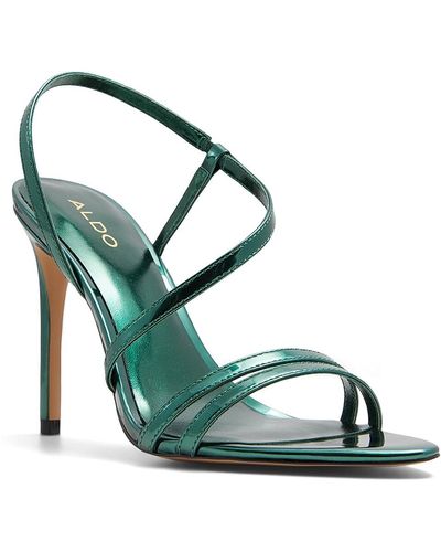 Green Sandal heels for Women | Lyst
