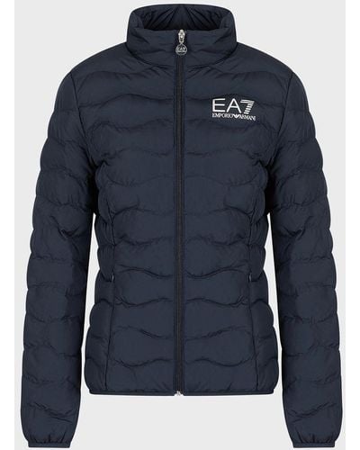 Blue EA7 Jackets for Women | Lyst