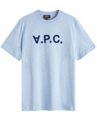 Blue A.P.C. T-shirts for Men | Lyst