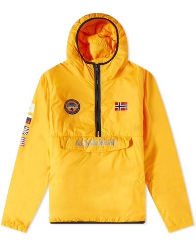 Yellow Napapijri Jackets for Men | Lyst