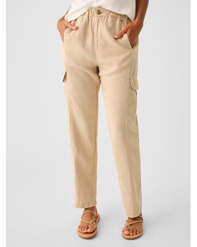 Natural Faherty Pants, Slacks and Chinos for Women | Lyst