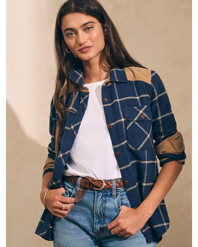 Blue Faherty Tops for Women | Lyst