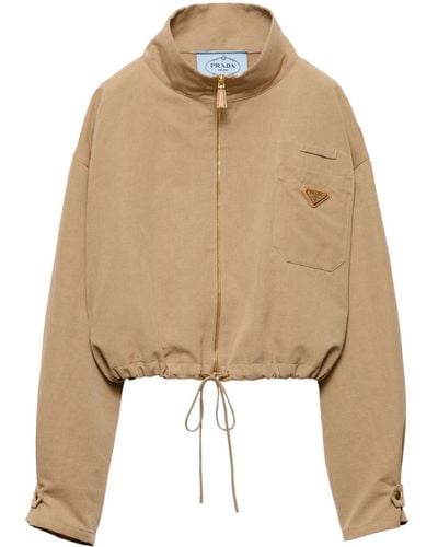 Natural Prada Jackets for Women | Lyst