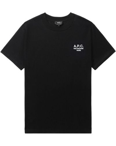 Black A.P.C. T-shirts for Men | Lyst