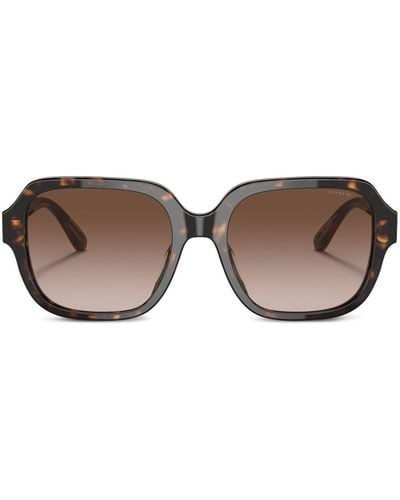 Brown COACH Sunglasses for Women | Lyst