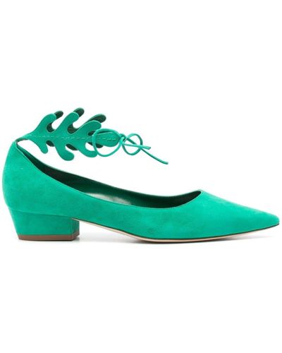 Green Manolo Blahnik Heels for Women | Lyst