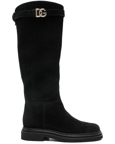 Black Dolce & Gabbana Boots for Women | Lyst