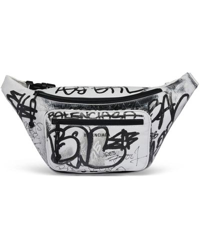 White Balenciaga Belt Bags, waist bags and fanny packs for Men | Lyst