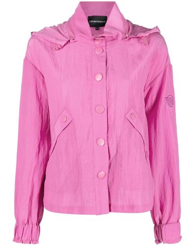 Pink Emporio Armani Jackets for Women | Lyst