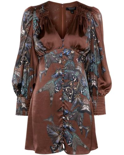 Brown AllSaints Dresses for Women | Lyst