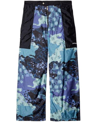 Blue and White Pants for Men | Lyst