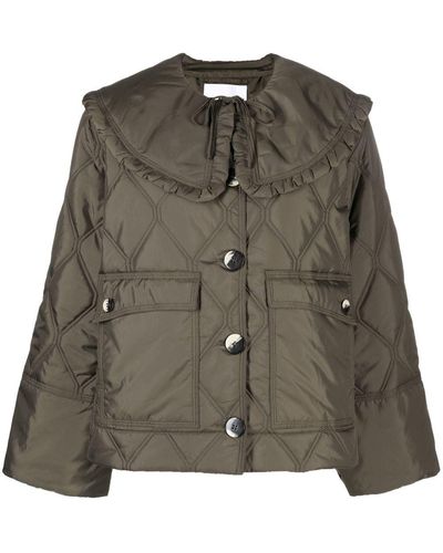 Green Ganni Jackets for Women | Lyst