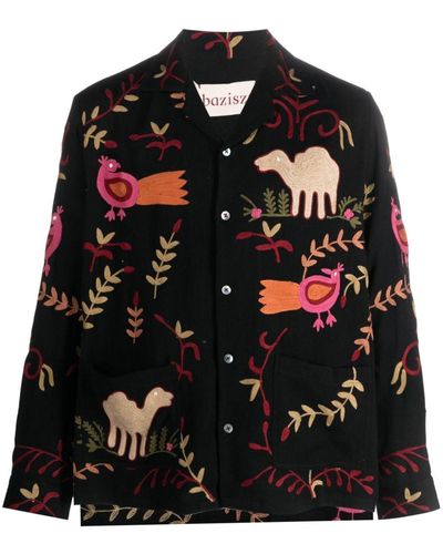 Black BAZISZT Shirts for Men | Lyst