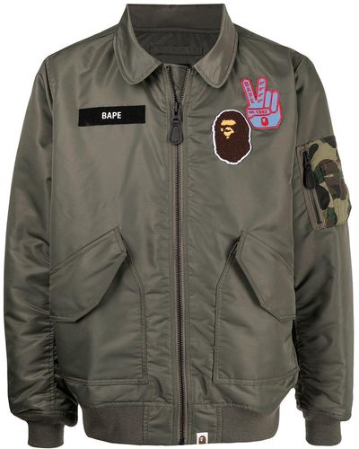 Green A Bathing Ape Jackets for Men | Lyst