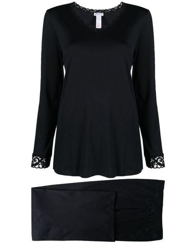 Black Hanro Nightwear and sleepwear for Women | Lyst