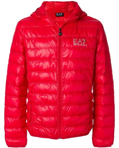 Red EA7 Jackets for Men | Lyst