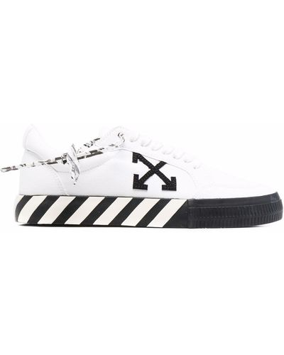 Off White Low Vulcanized Canvas Sneakers for Men - Up to 63% off | Lyst