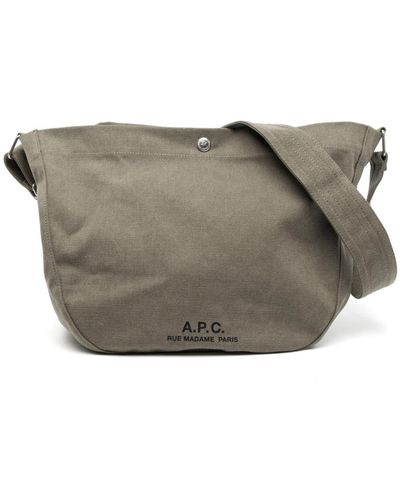 Gray A.P.C. Tote bags for Men | Lyst