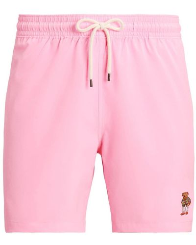 Pink Polo Ralph Lauren Beachwear and Swimwear for Men | Lyst