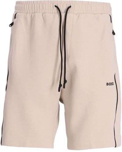 Natural BOSS Shorts for Men | Lyst