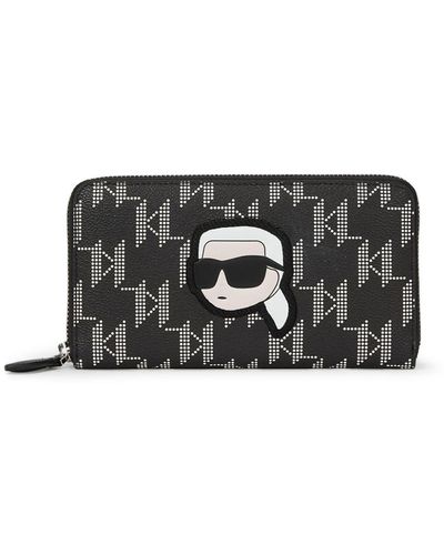 Black Karl Lagerfeld Wallets and cardholders for Women | Lyst