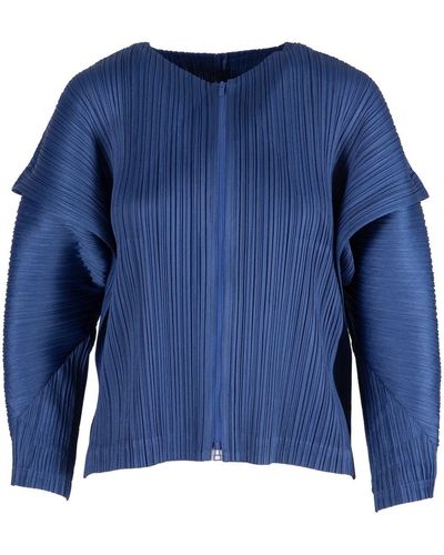 Blue Pleats Please Issey Miyake Jackets for Women | Lyst