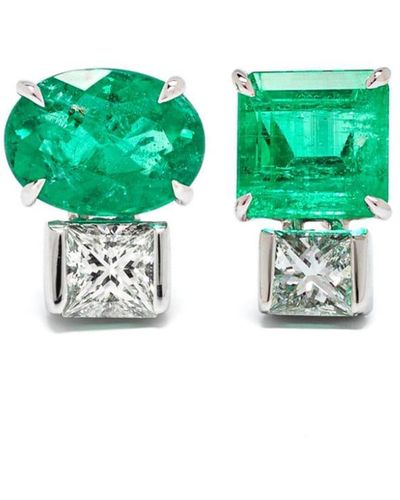 Emerald Green Earrings and ear cuffs for Women | Lyst