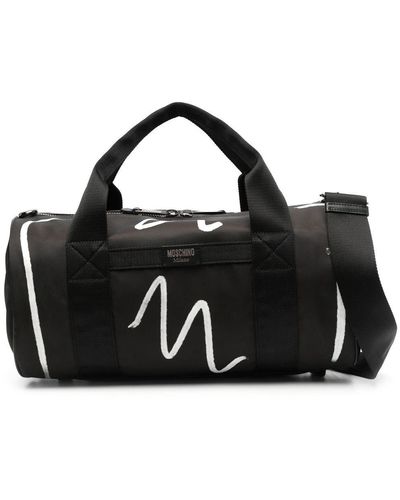 Black Moschino Gym bags and sports bags for Men | Lyst
