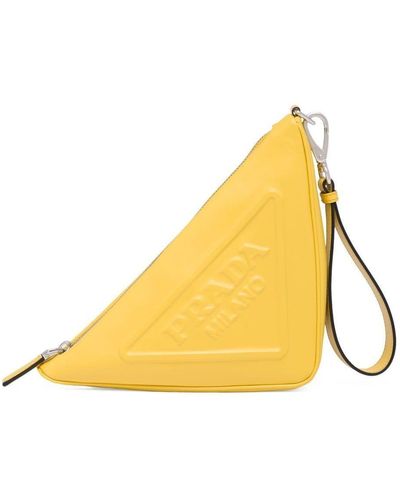 Yellow Prada Clutches and evening bags for Women | Lyst