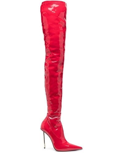 Red Thigh High Boots for Women - Up to 69% off | Lyst