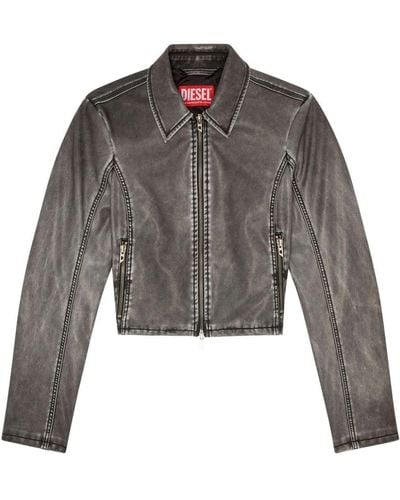Gray DIESEL Jackets for Women | Lyst