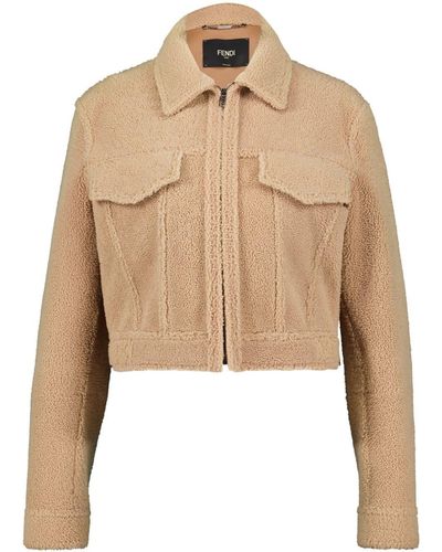 Natural Fendi Jackets for Women | Lyst