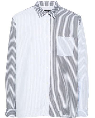 Blue A.P.C. Shirts for Men | Lyst