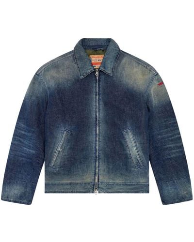 Blue DIESEL Jackets for Men | Lyst